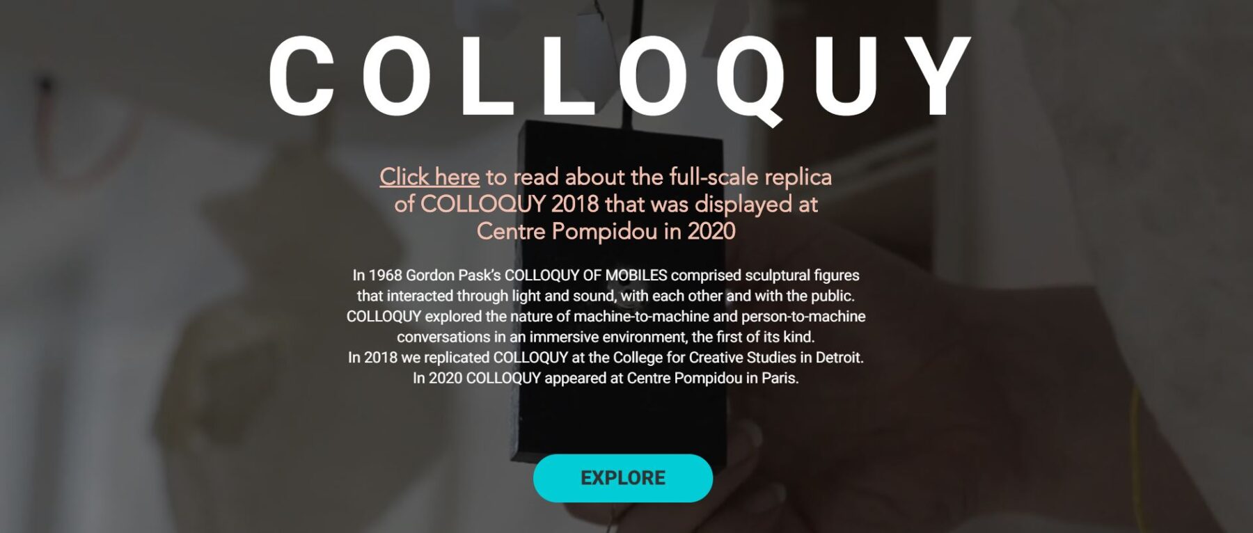 The Colloquy of Mobiles - Living Architecture Systems Group